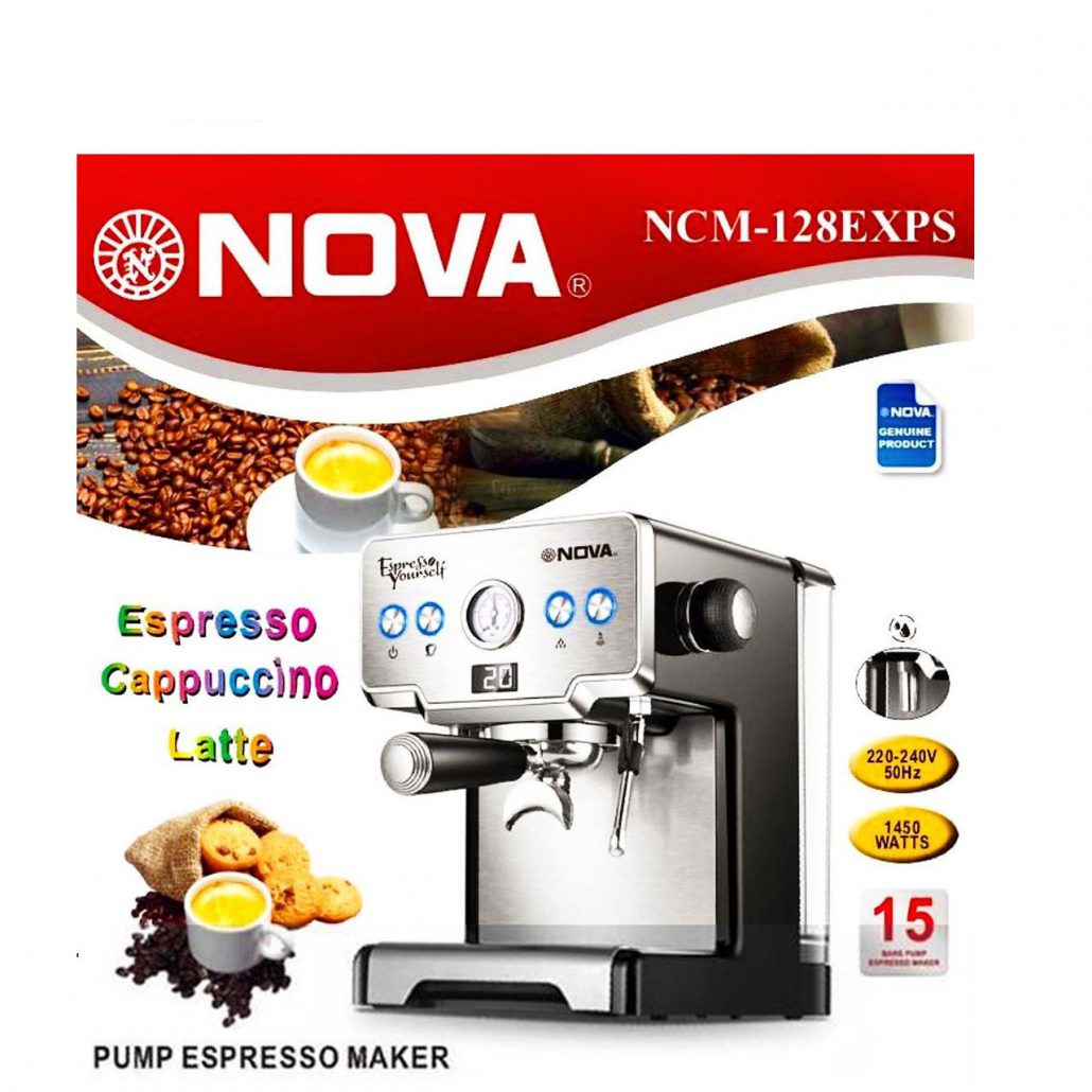 خرید دستگاه اسپرسو نوا 128 - با سرویس ویژه راه اندازی و آموزش رایگان - فروشگاه فنجونت